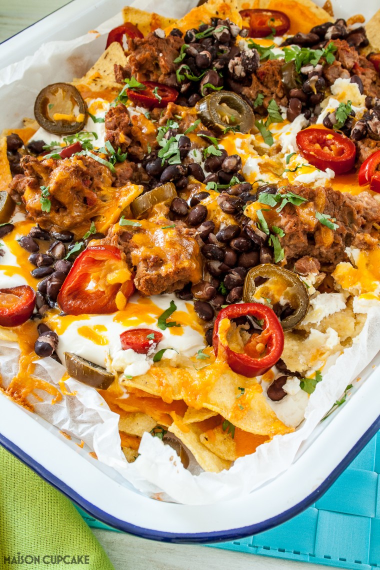 Spicy Black Bean Nachos | Maison Cupcake